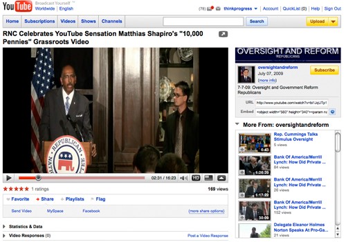 Rep. Issa Posts RNC Video On Oversight Committee YouTube Channel In ...