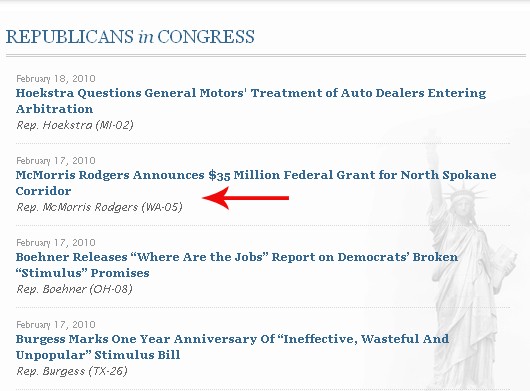 On House GOP Website, Republican Leadership Takes Credit For Successful ...