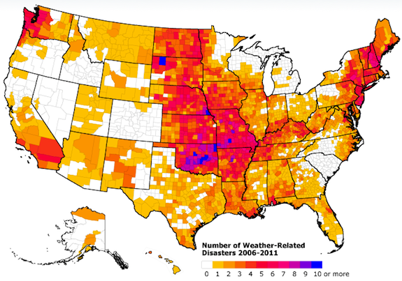 Map: Four of Five Americans Hit by Recent Climate Disasters – ThinkProgress
