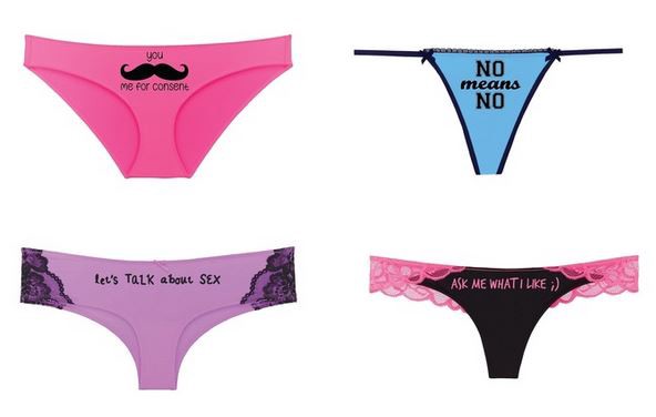 College Activist Launches A Line Of ‘Consent Panties’ To Take A Stand ...