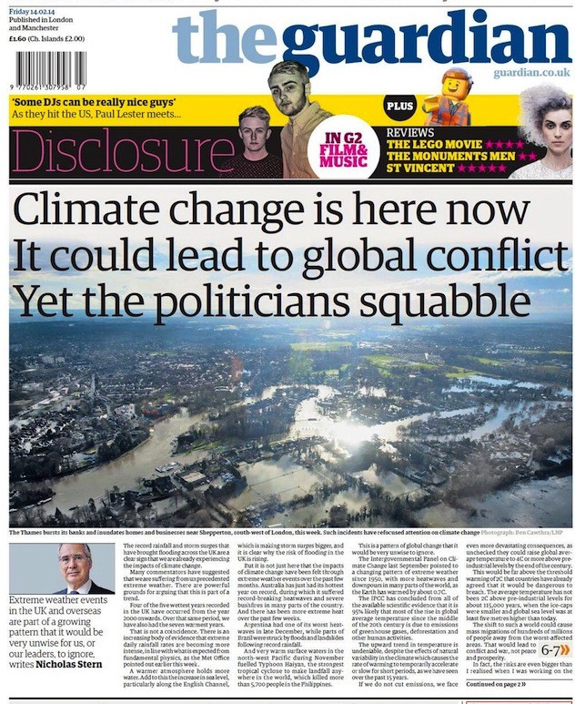 In Flooded UK, Guardian Warns ‘Climate Change Is Here Now’ – ThinkProgress