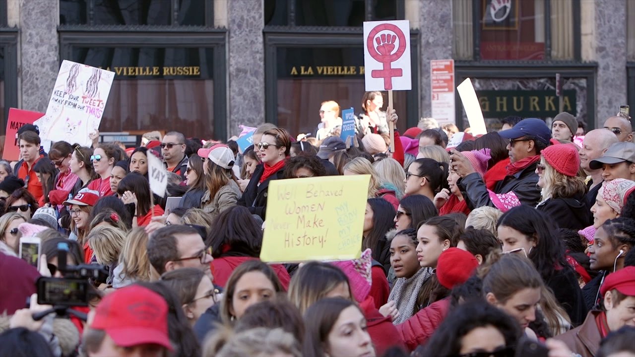 WATCH: New York City’s women strike to show their economic power ...