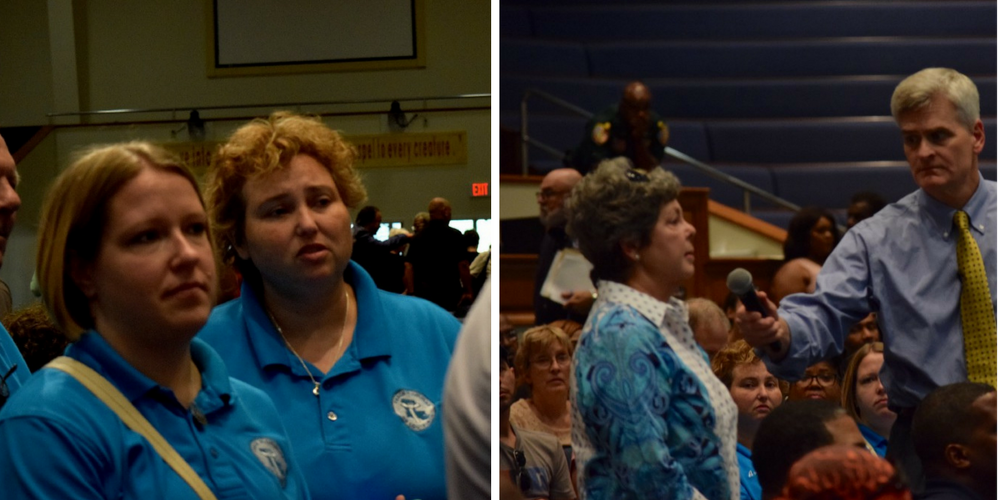 Mothers with sick children in Louisiana try to talk to their senator ...