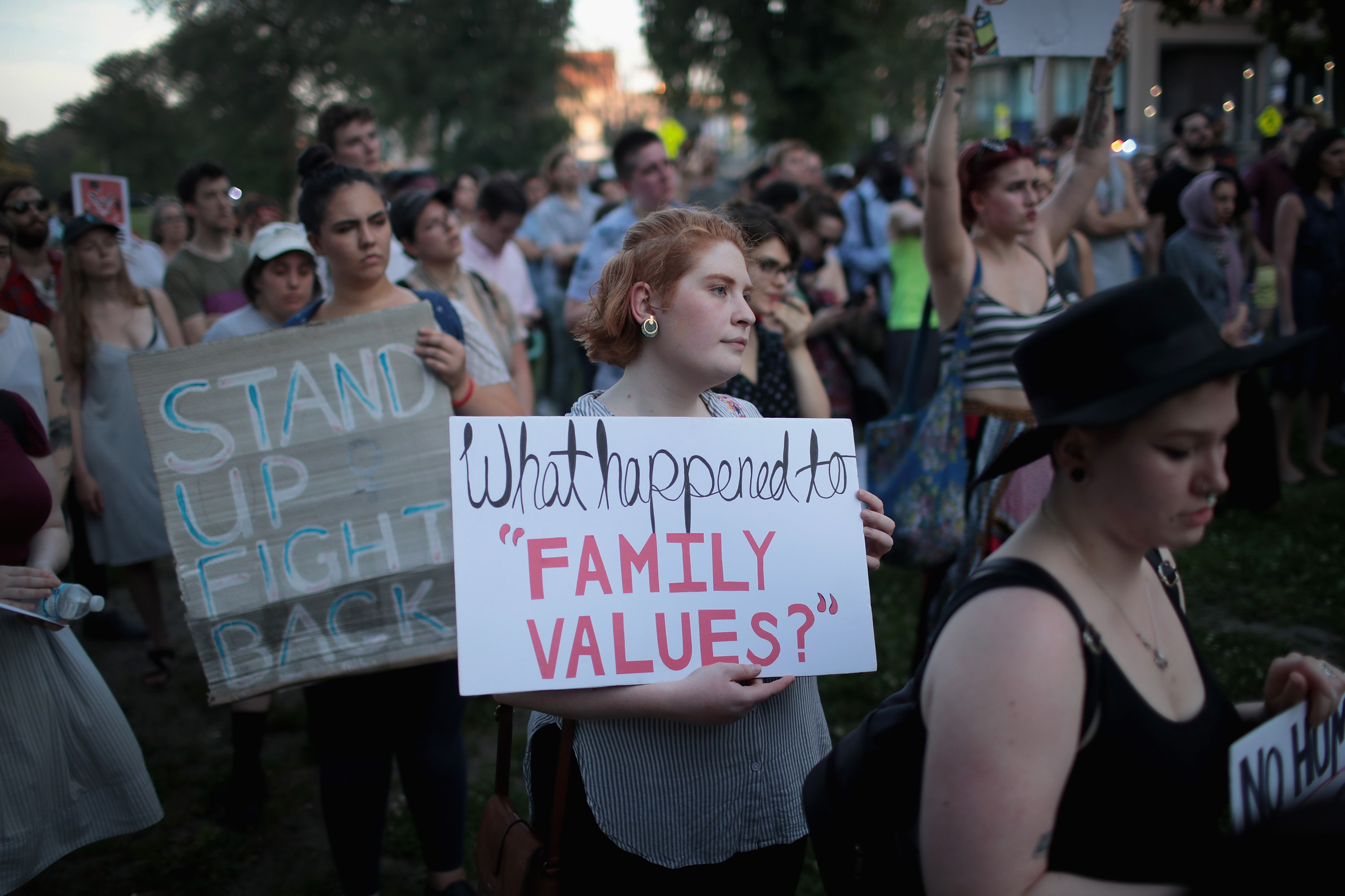 Thousands take to the streets in nationwide protests against Trump’s ...