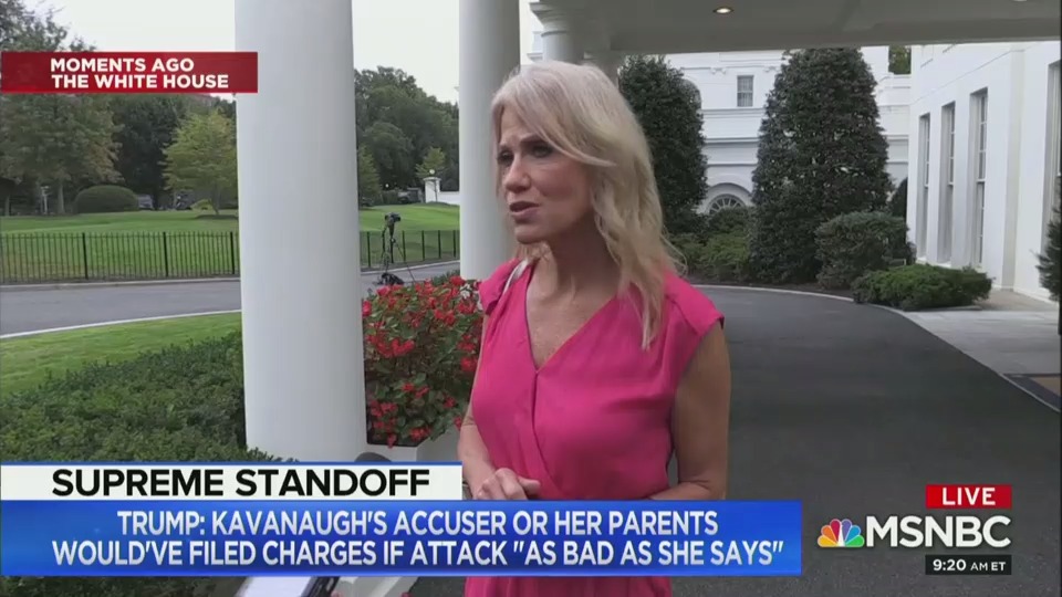 With new Kavanaugh tweet, Trump makes Kellyanne Conway look like a fool ...