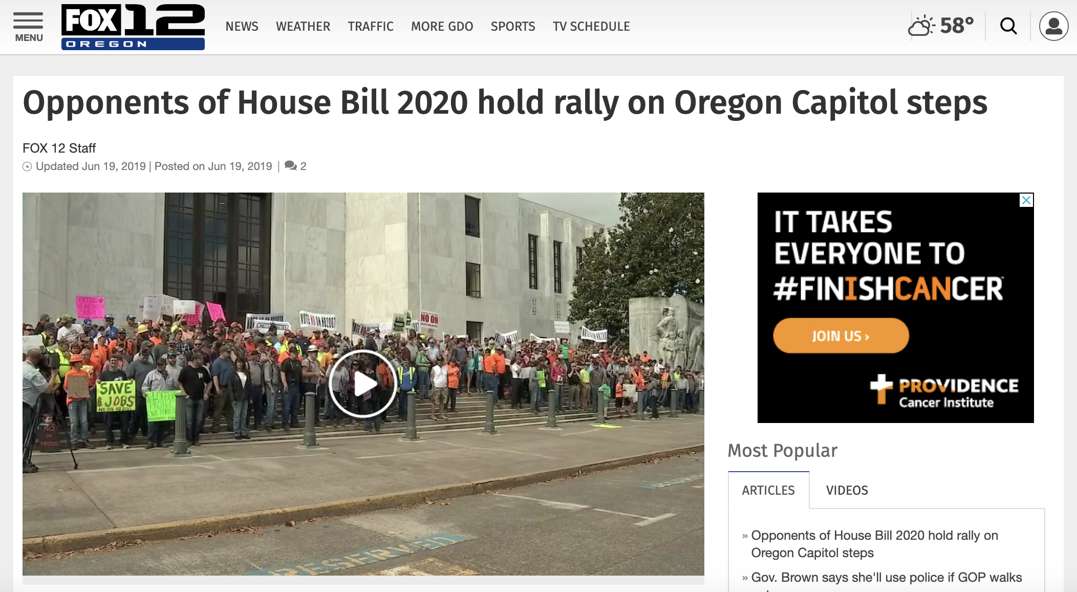 Oregon GOP tweets logger protest photo, says ‘heavily armed militia’ is ...